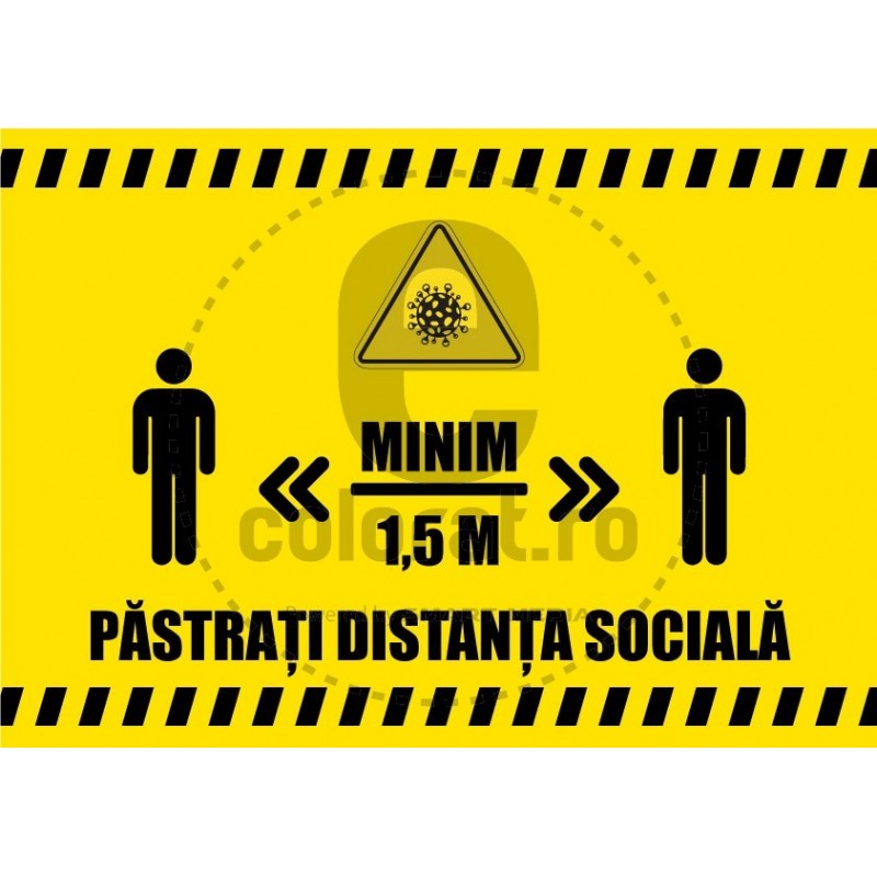 Pastrati Distanta Sociala Minim 1.5 M