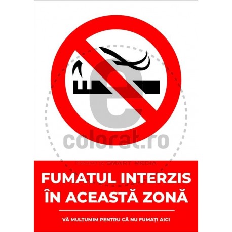 Fumatul Interzis In Aceasta Zona