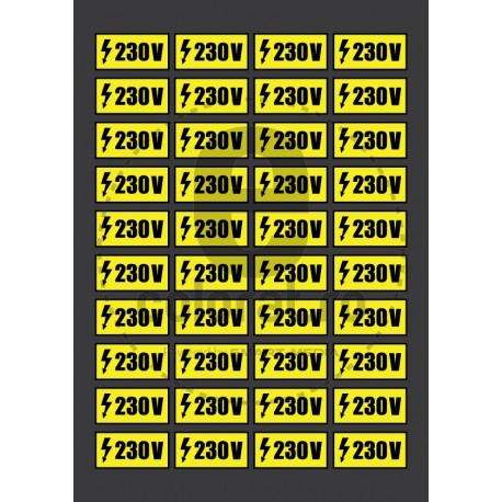 Sticker 230V - Set 40 Bucati