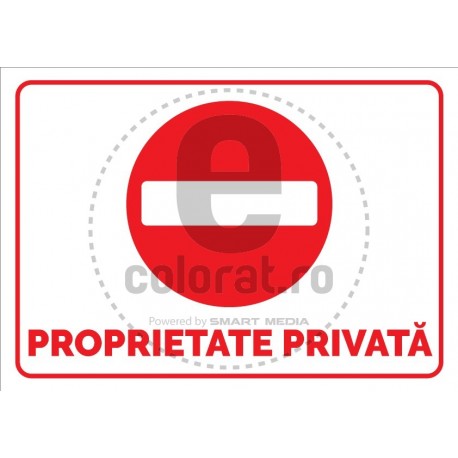 Accesul Interzis Proprietate Privata L v1655