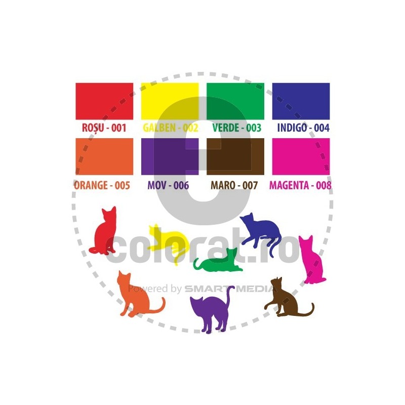 Sticker Decorativ Pisica - 2003